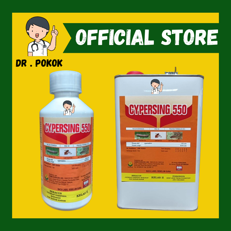 [ORIGINAL] 1L 4L CYPERSING 550 FARMCOCHEM CYPERMETHRIN 5.5% Racun Certin 550/Cymerin/KENCIS/ENVO ...