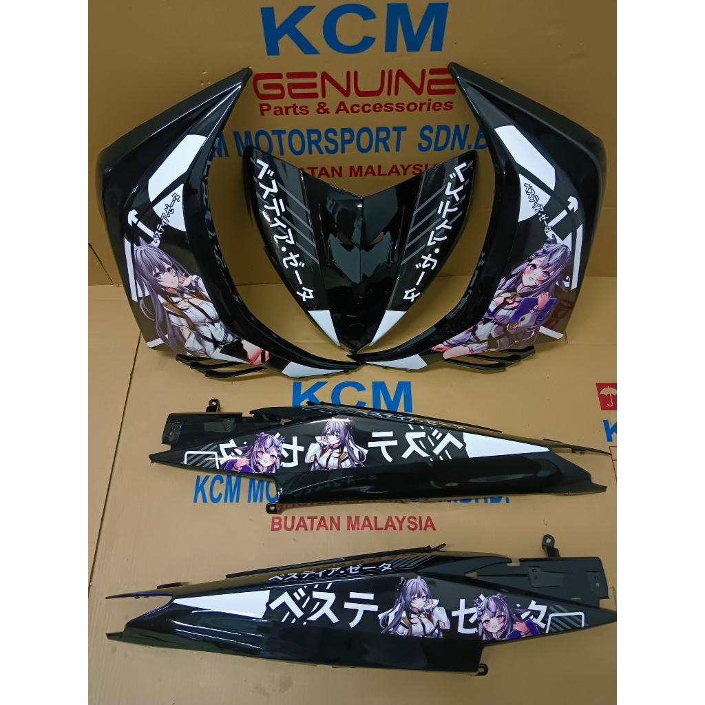 COVER SET YAMAHA LC135 V1 V2 V3 V4/V5 V6/V7 CUSTOM ANIME SIAP PASANG ...