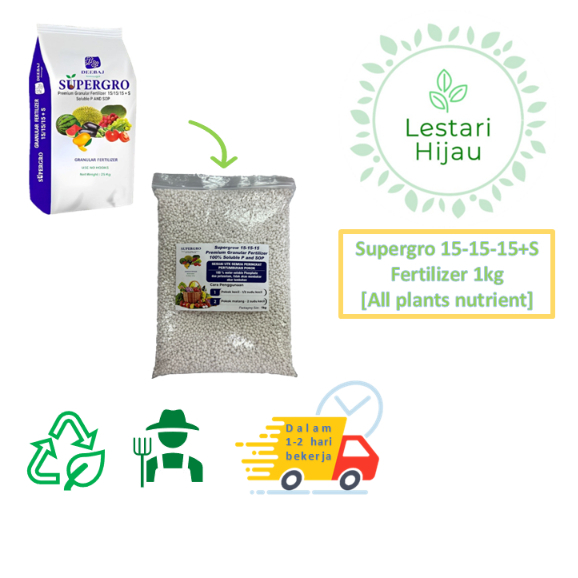 Deebaj Supergro 15-15-15+S Fertilizer Repack (1 Kg) | Shopee Malaysia
