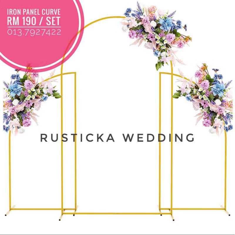 Wedding Props Arch Stage Background Panel Besi Decoration Wedding ...