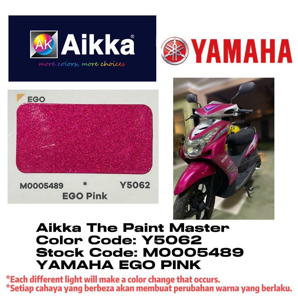 AIKKA PAINT / YAMAHA Y5062 EGO PINK / 2K MOTORBIKE PAINT / 2K CAT ...