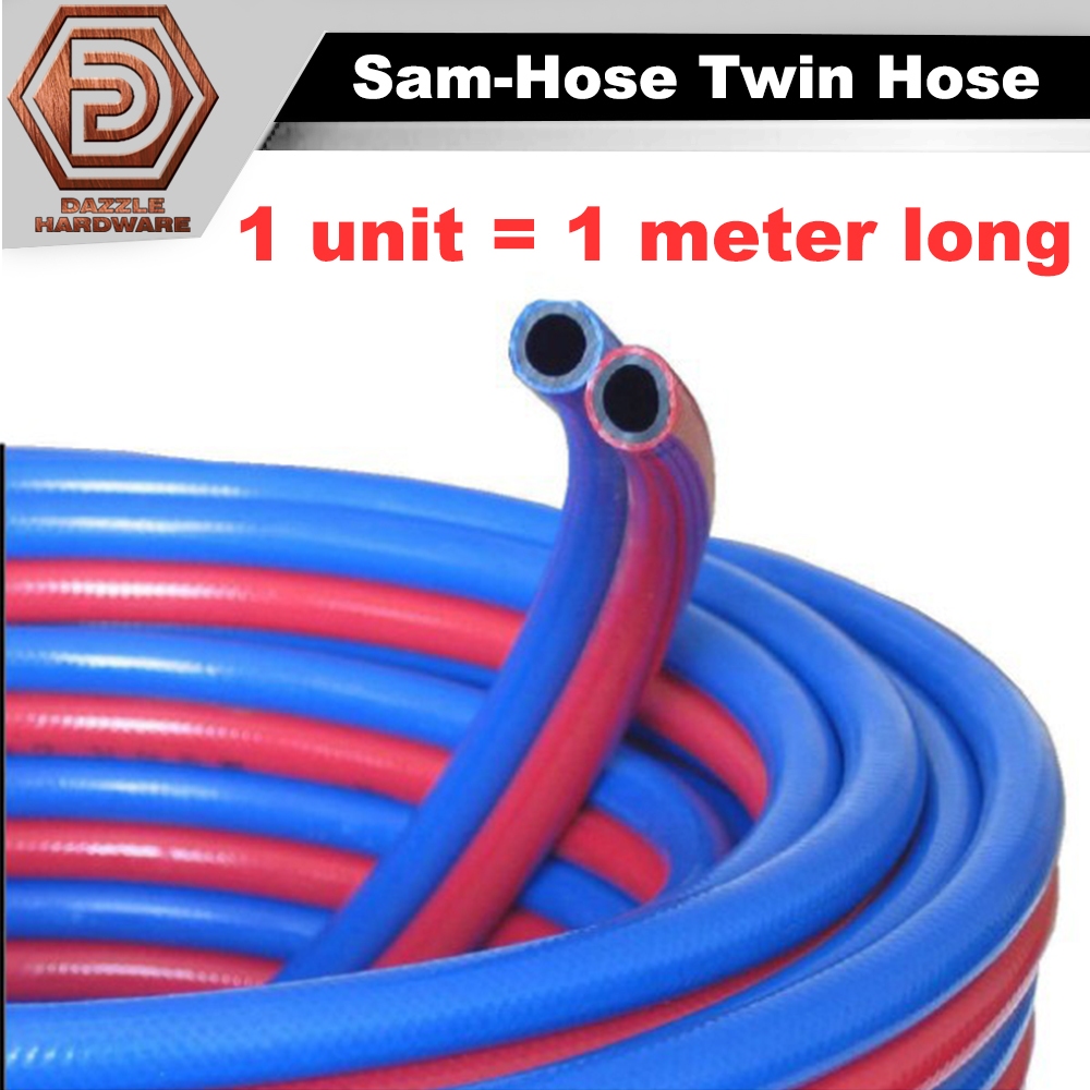 1 unit 1 meter Korea Sam-Hose Twin gas hose 6.5mm twin welding hose ...