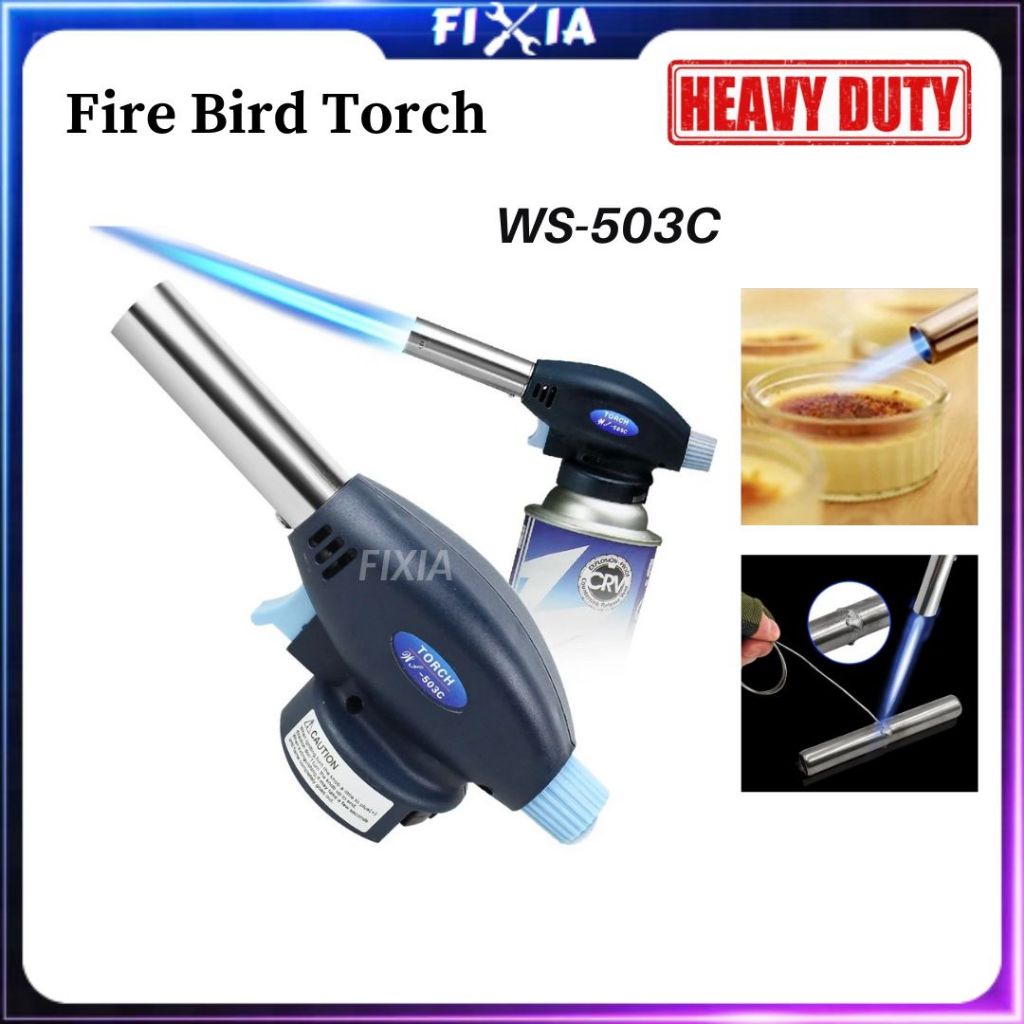 Heavy Duty WS-503C Portable Gas Fire Bird Torch Flame Gun Kitchen ...