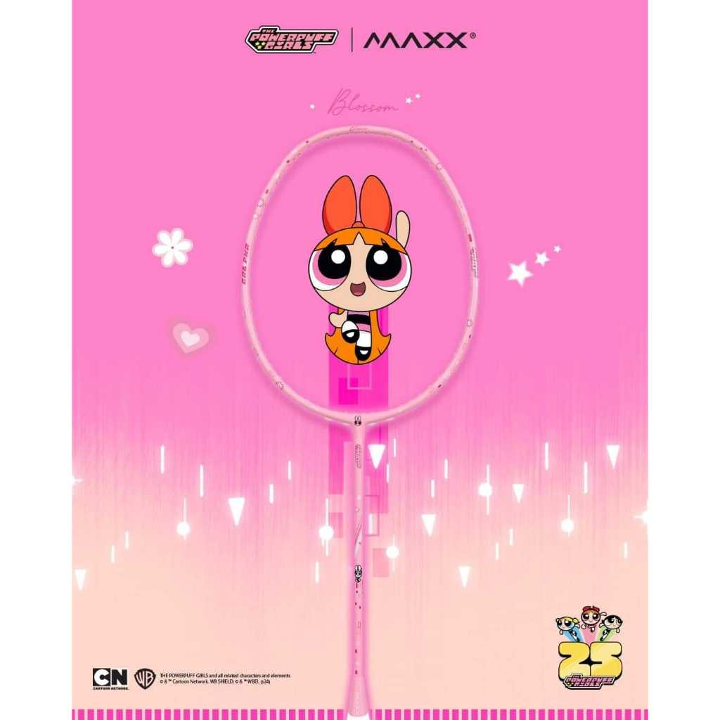 MAXX x POWERPUFF GIRL BADMINTON RACKET (FREE STRING AND GRIP) | Shopee ...