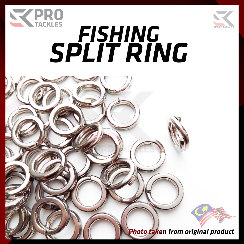 SKPRO 25PCS FISHING SPLIT RING SUS 304 STAINLESS STEEL x4 HEAVY DUTY | Shopee Malaysia