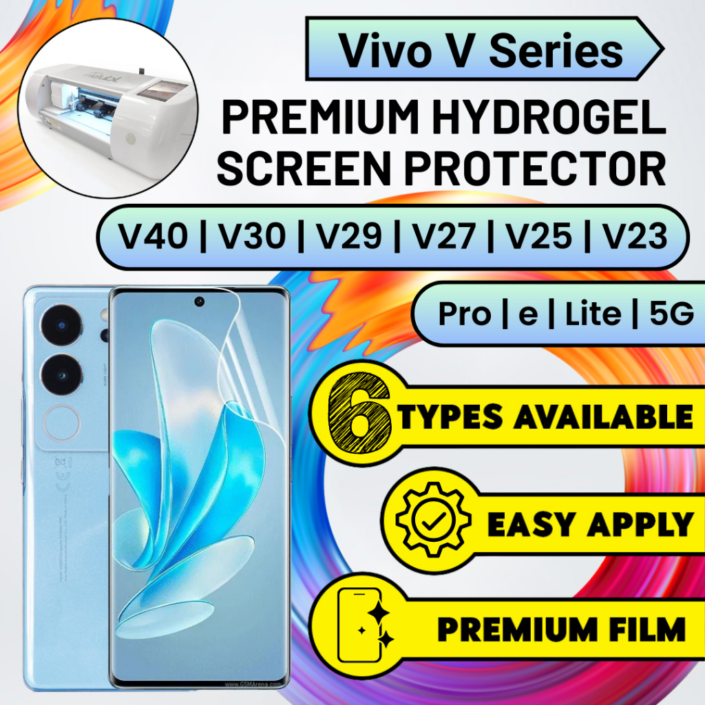 Hydrogel Screen Protector for Vivo V40 V30 V30e V29 V27 V27e V25 V25e V23 V23e 5G Pro Lite ...