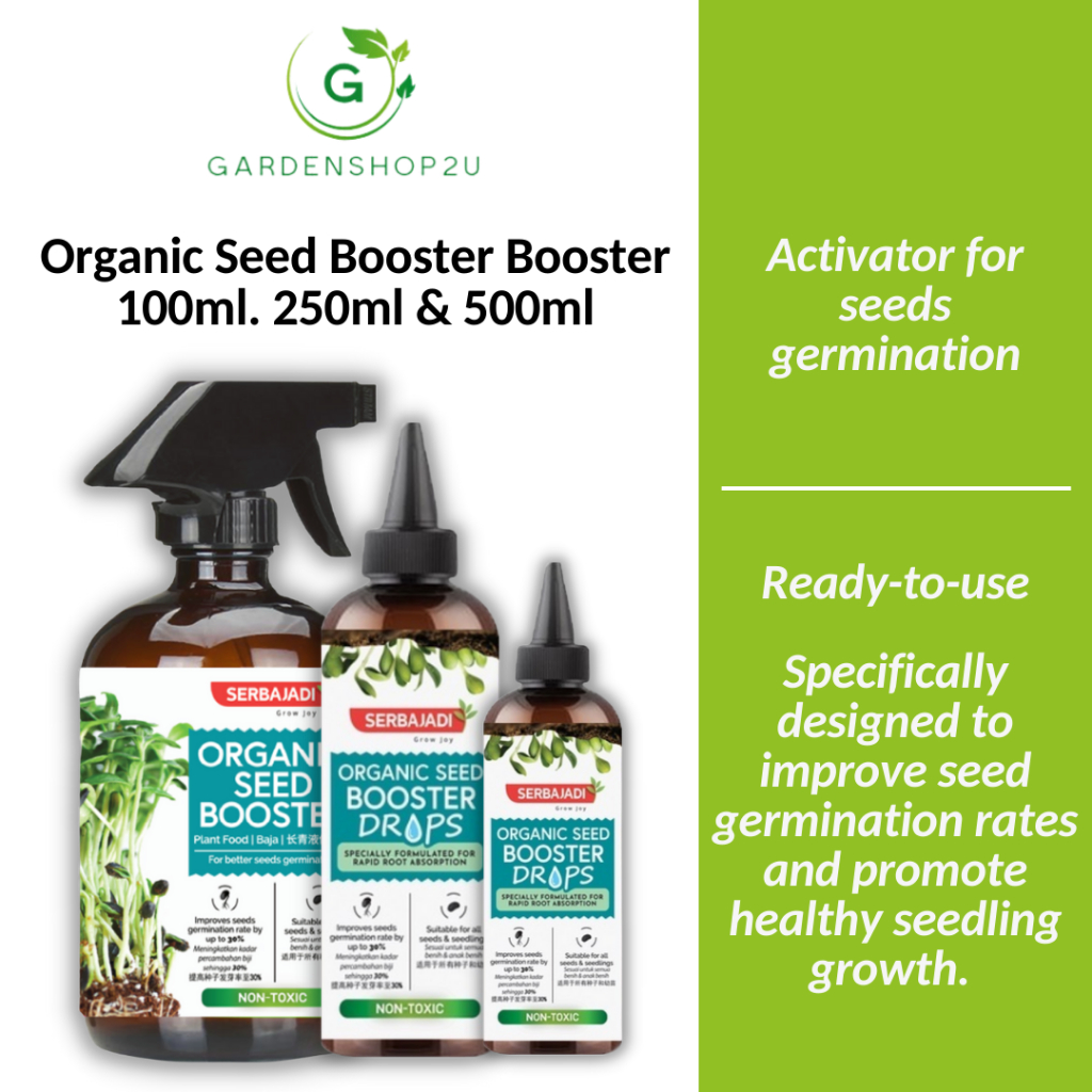 Organic Seed Booster/ Seed Germination Booster Fertiliser/ Baja Biji ...