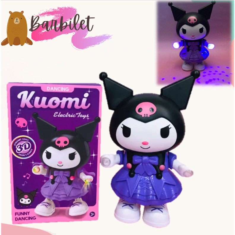 Kuomi Cartoon Electric Musical Dancing Robot Music Light function Kids ...