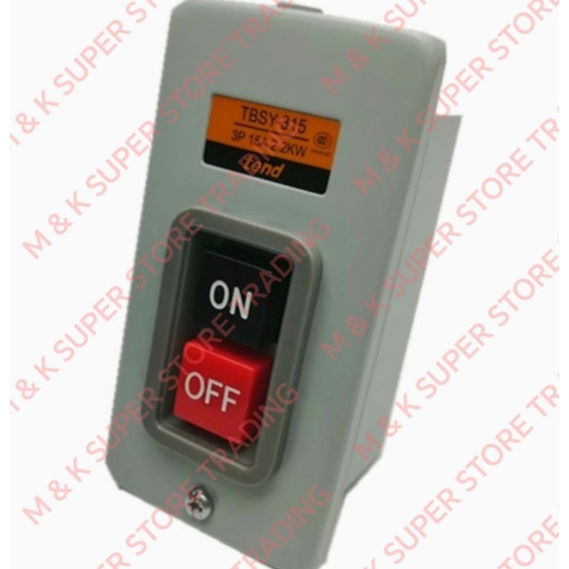 TEND TBSY-315 ON/OFF PUSH BUTTON CONTROL SELF-LOCKING POWER SWITCH 3P 15A 2.2KW Price per pc ...