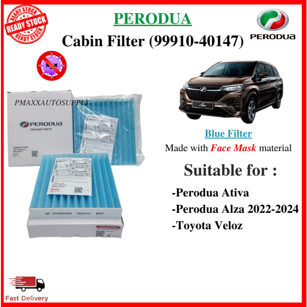 ORIGINAL Perodua Cabin Filter Perodua Alza 2023-2024/Ativa/Toyota Veloz ...