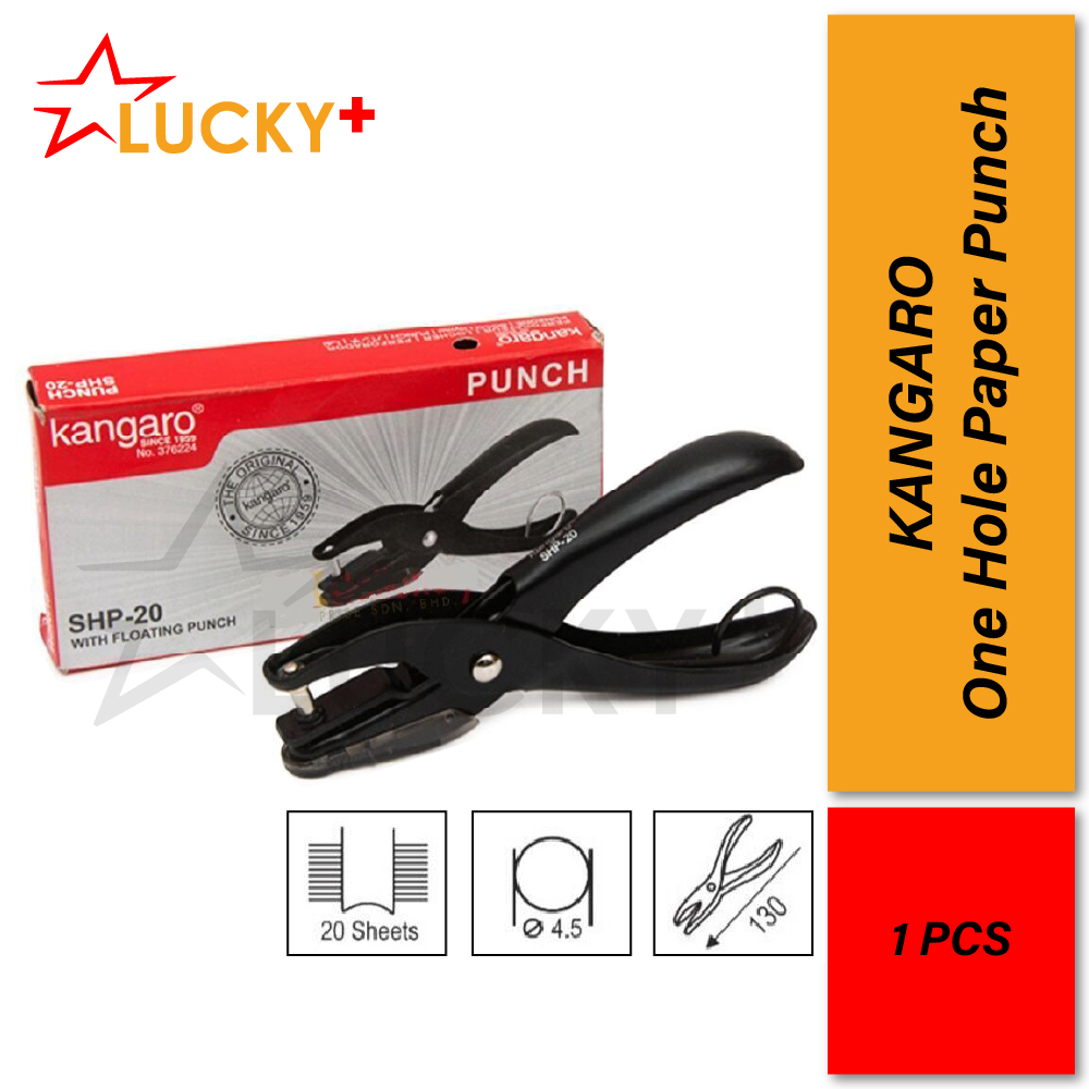 Kangaro One Hole Paper Punch (1pcs) | Mesin Tebuk Lubang | Penebuk ...