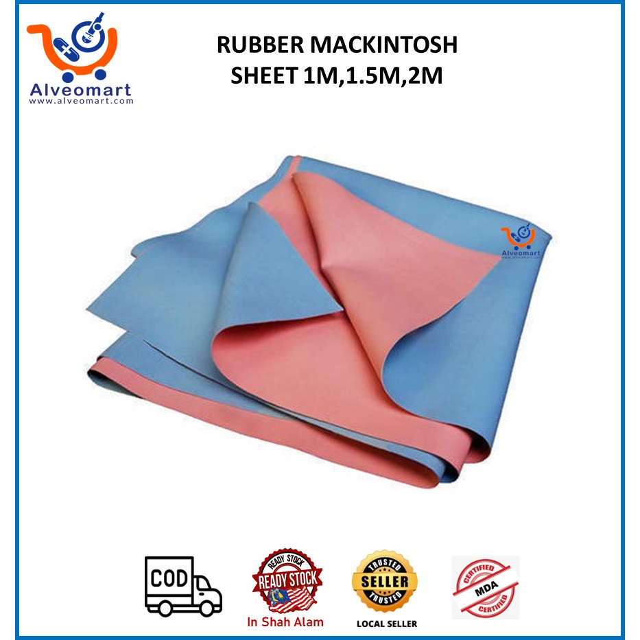Mackintosh Rubber Sheeting /Pelapik Getah 2, 1.5 & 1 meter | Shopee ...