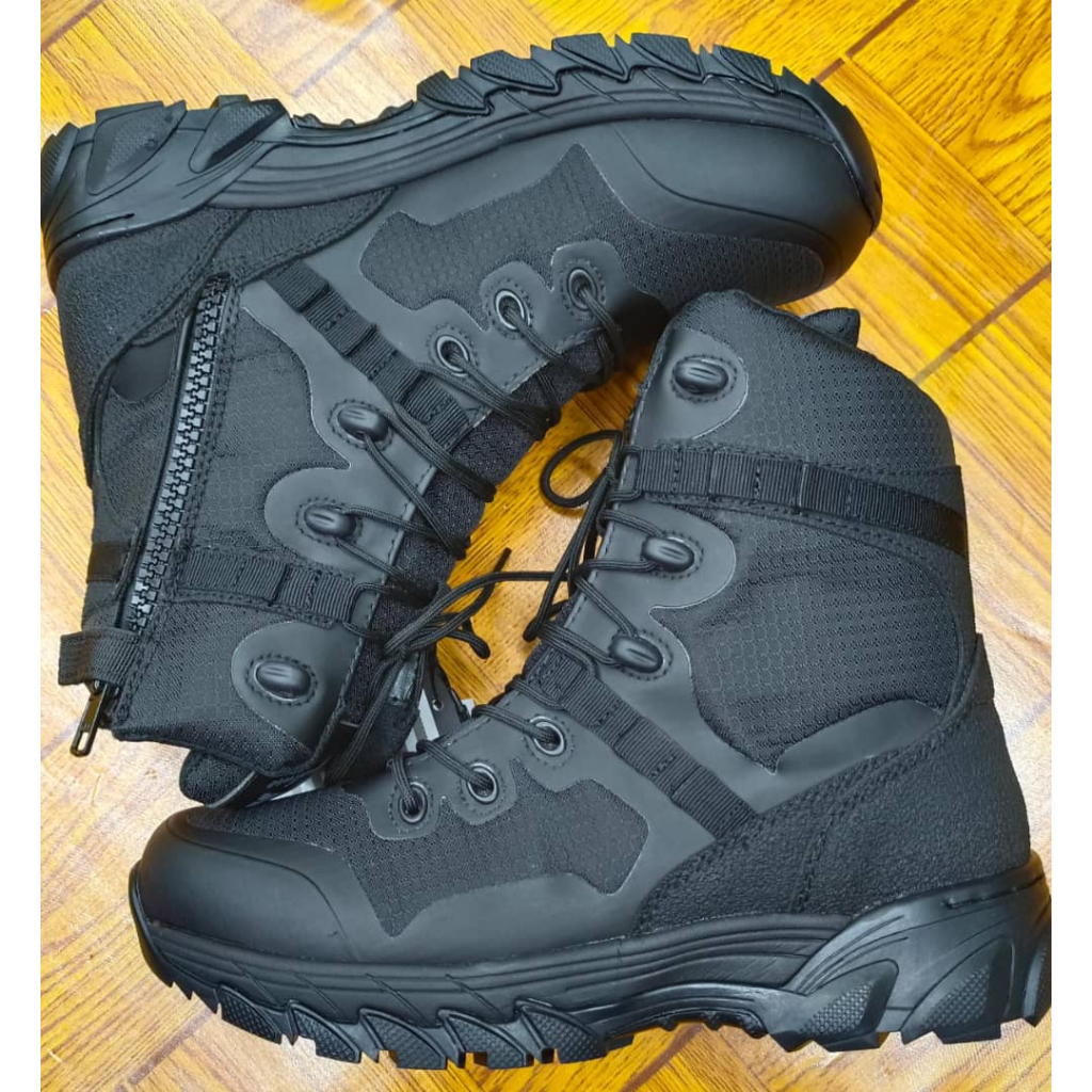 Kasut Operasi XWAT Signature Tactical Boots Tahan Lasak Zip Tali Tapak ...