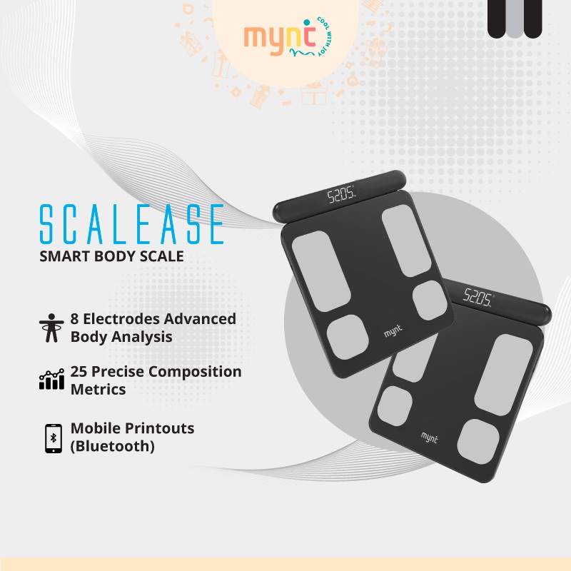 [MYNT] Smart Body Fat Scalease Weight Scale Penimbang Berat Bluetooth ...