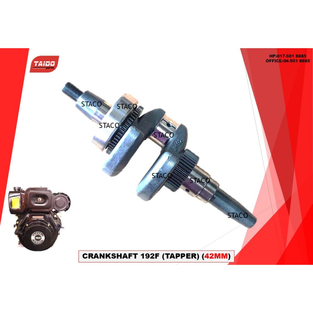DIESEL ENGINE 14HP MODEL 192FA CRANKSHAFT TAPPER (42MM) | Shopee Malaysia