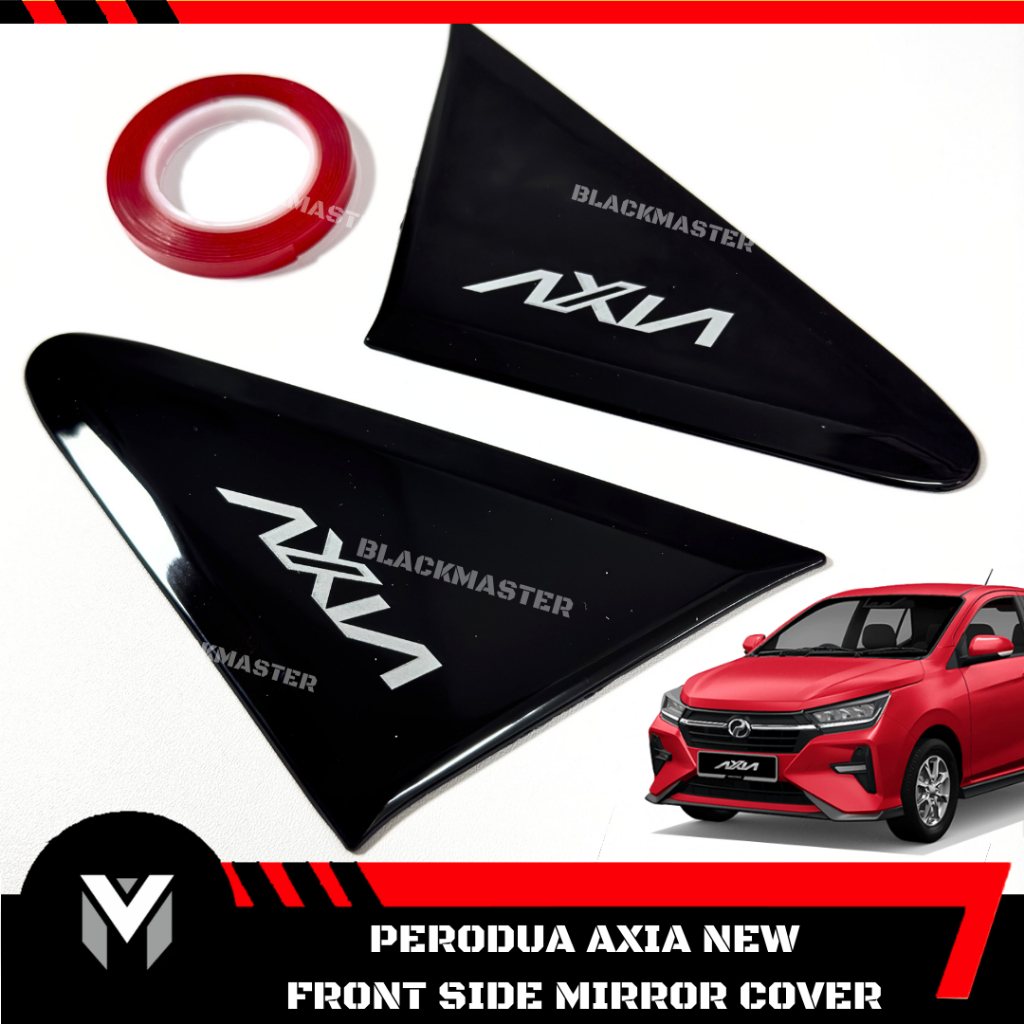NEW DESIGN FULLY Perodua AXIA New Front Side Window Mirror Cover (1 SET ...