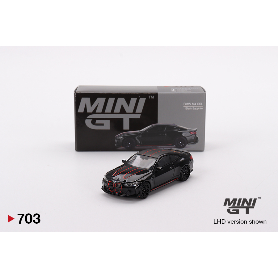 MINI GT #703 1/64 BMW M4 CSL Black Sapphire | Shopee Malaysia