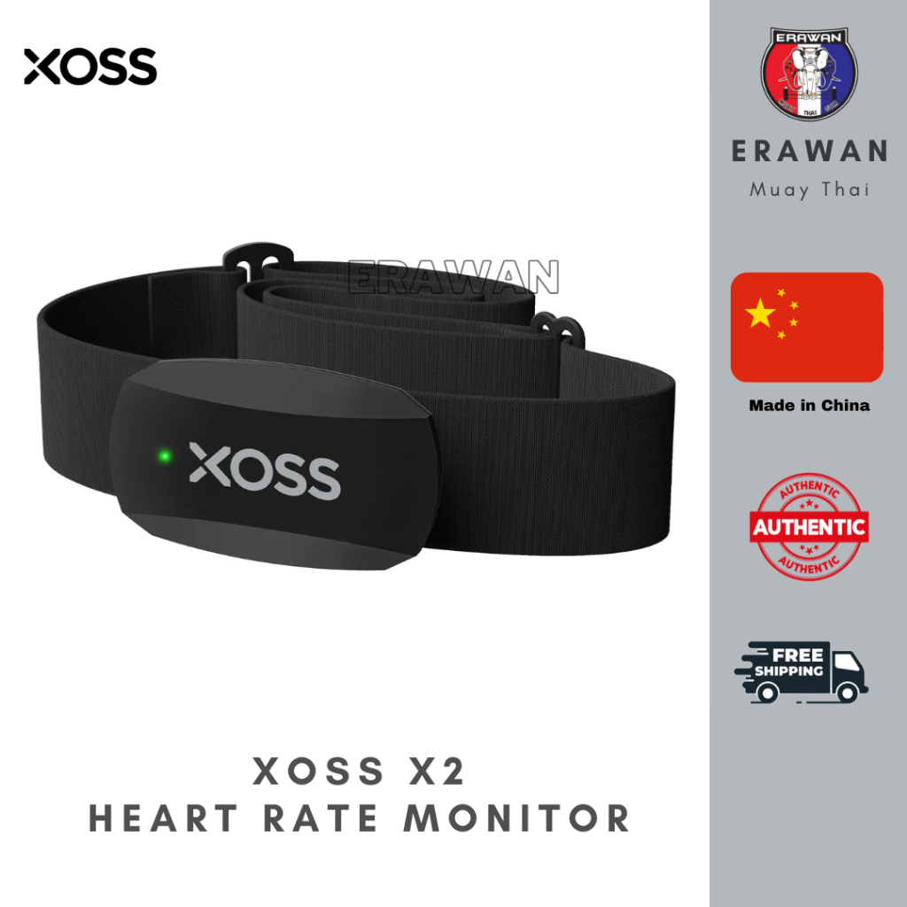 XOSS X2 Heart Rate Monitor Chest Strap Heart Beat Sensor Monitor ...