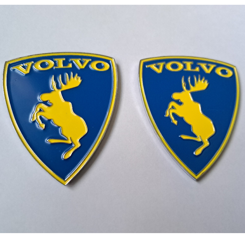 2PCS volvo emblem moose xc40 xc90 xc60 240 850 740 v90 s40 s60 s70 s80 ...