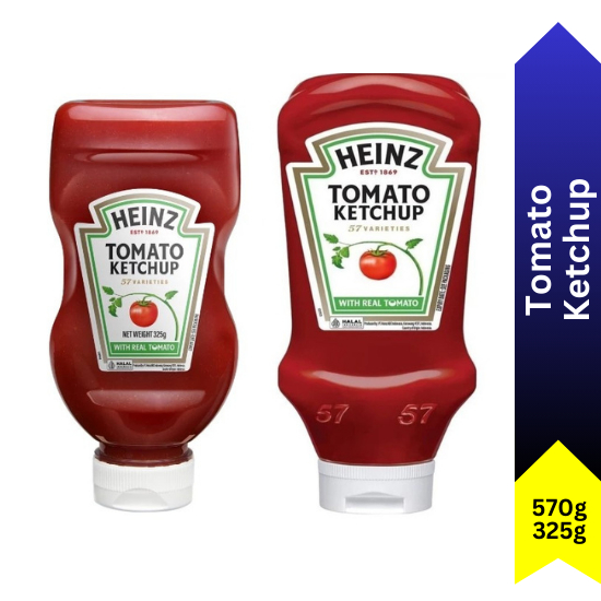 HEINZ Tomato Ketchup Easy Squeeze With Real Tomato 325g and 570g | Shopee Malaysia
