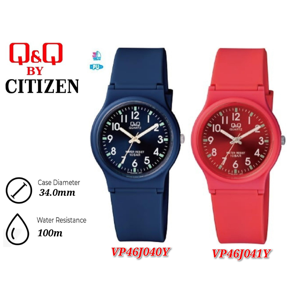 Q&Q Watch By Citizen Quartz Movement Analog Display VP46 | Shopee Malaysia