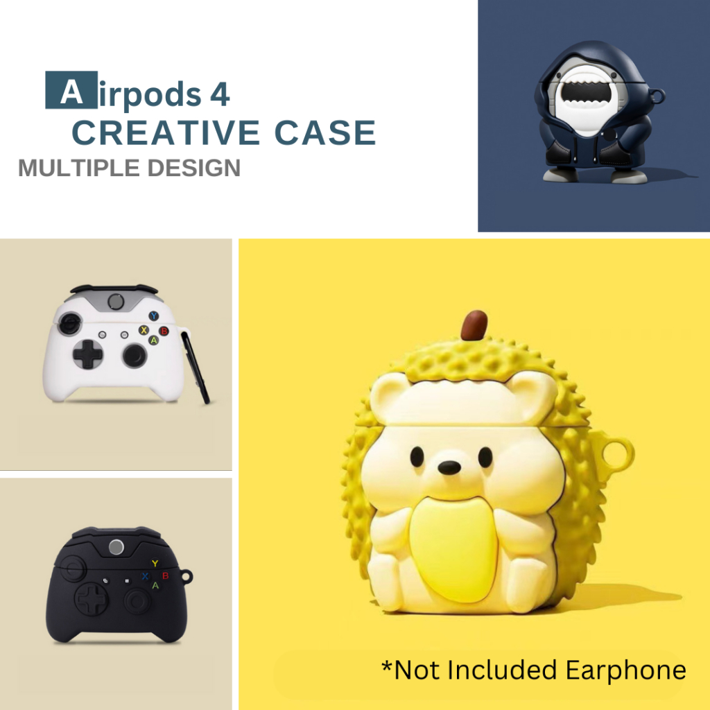 Airpod 4 (2024) Cartoon Case | Airpod 4 Cartoon Casing | 4 generation ...