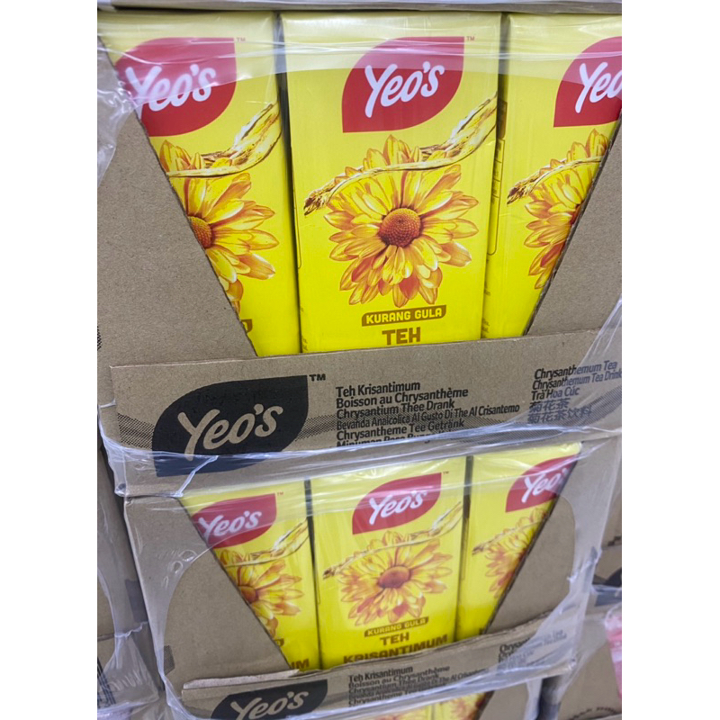 YEO'S CHRYSANTHEMUM DRINK 250ML AIR KOTAK MINUMAN TEH BUNGA KEKWA ...