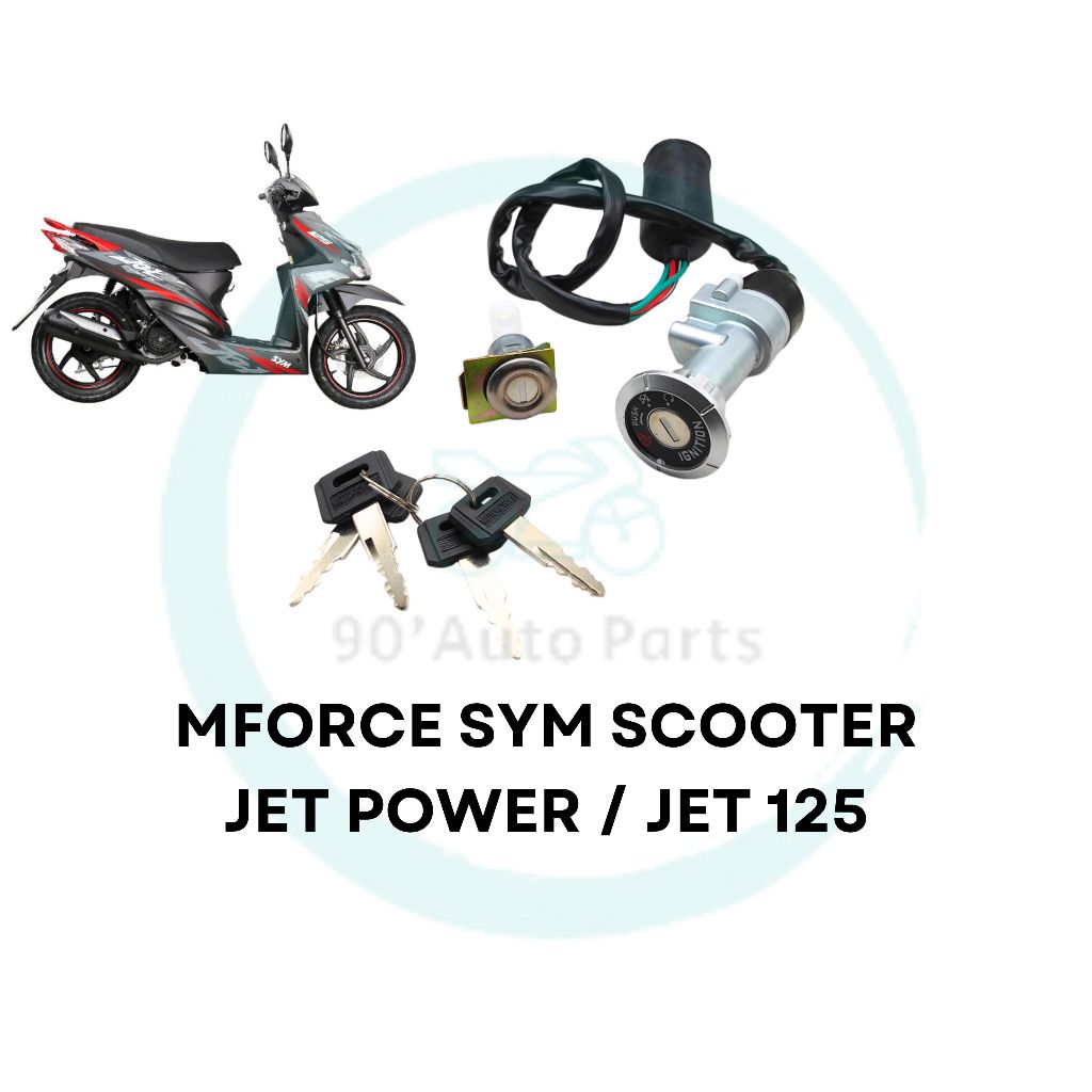 MFORCE SYM JET POWER 125 JET 125 SCOOTER MAIN SWITCH SET IGNITION ...
