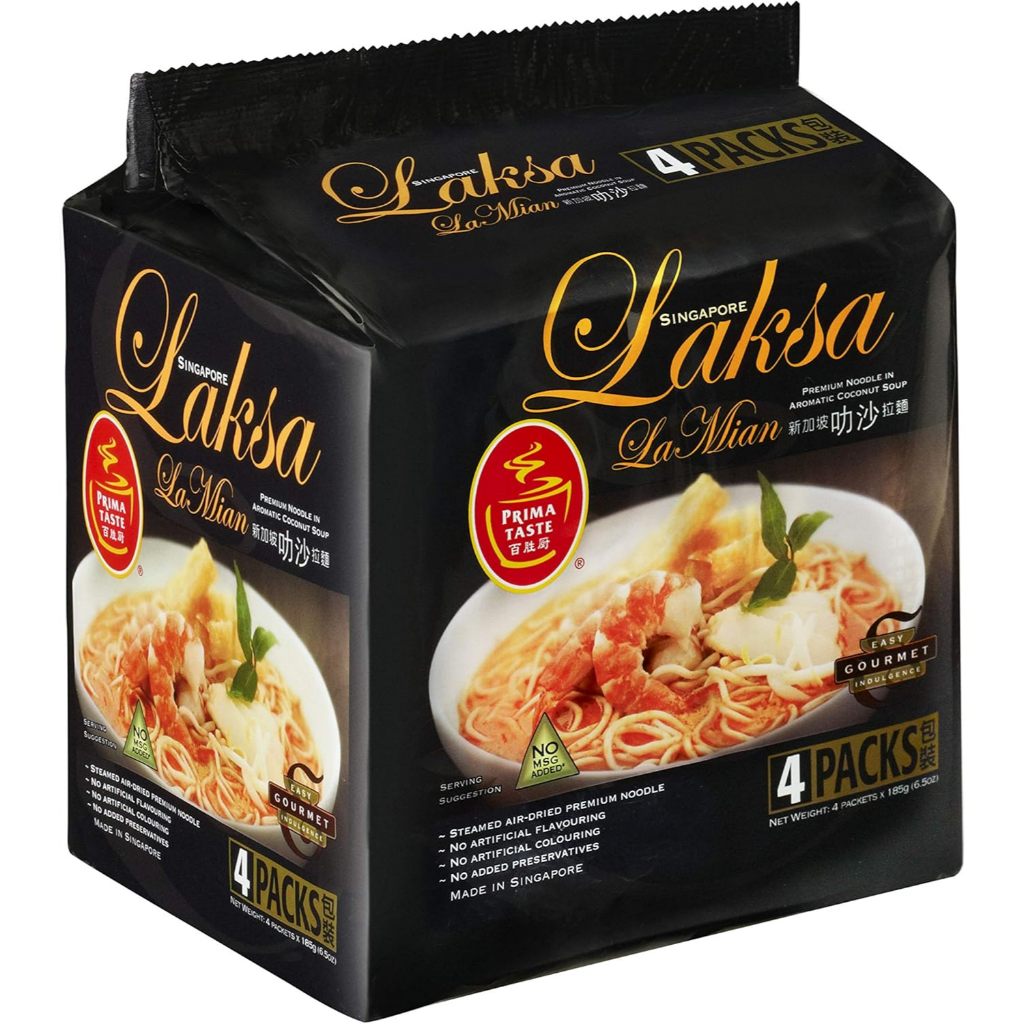 Prima Taste Laksa La Mian Premium Instant Noodles 4 X 144g from ...