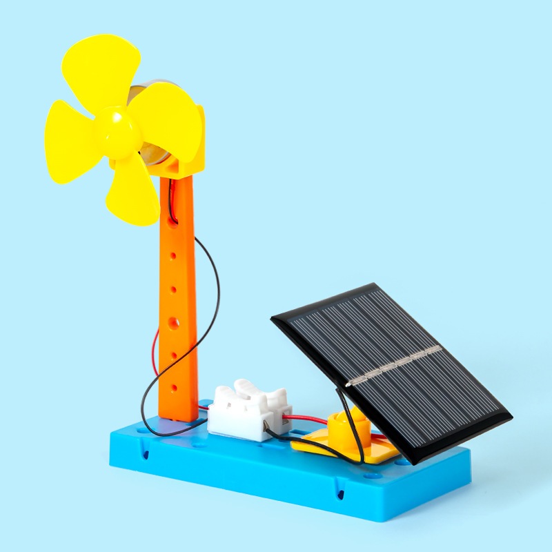 STEM DIY Solar Fan Experiment Education Kids Science Toy Mainan ...