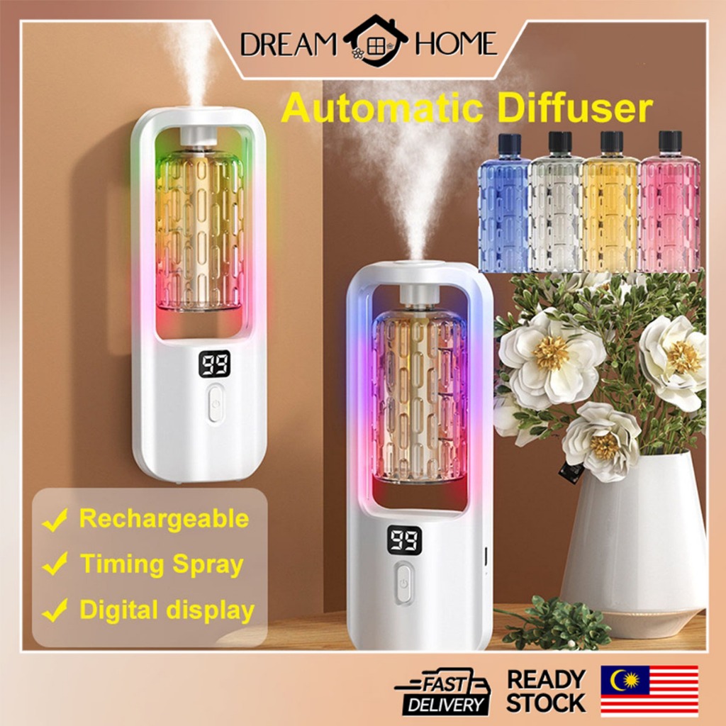 Automatic Aroma Diffuser Air Humidifiers Rechargeable Fragrance Machine ...