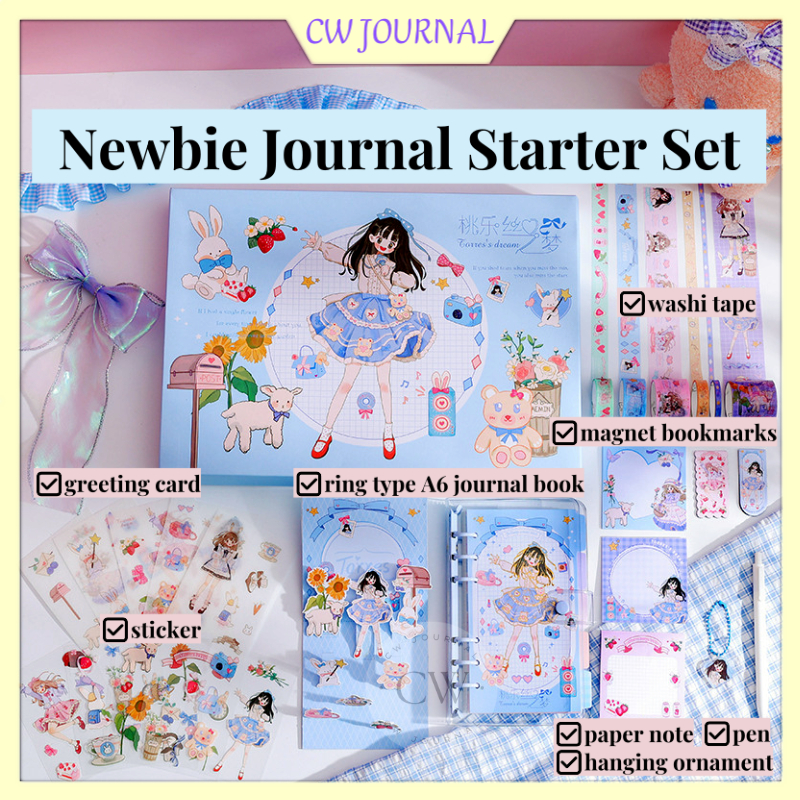 CW Journal Newbie Started Kit A6 Journal Book Set-Ring Type|Christmas ...