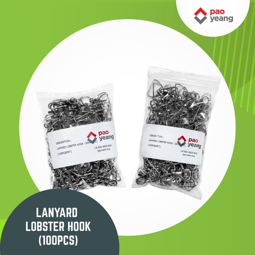 LANYARD LOBSTER HOOK 20mm / 25mm (1pack=100pcs) | Shopee Malaysia