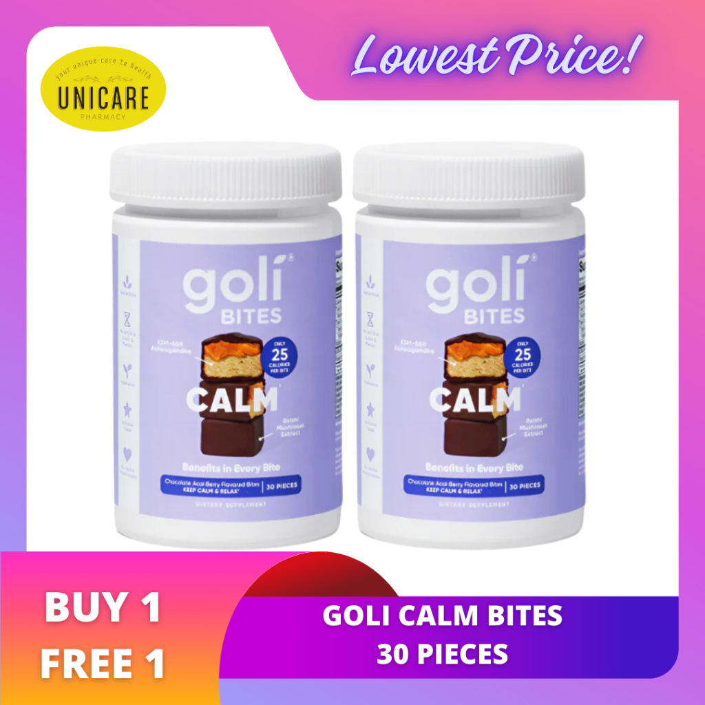 GOLI CALM BITES 30 PIECES [BUY 1 FREE 1] (EXPIRY FEB 2025) | Shopee ...
