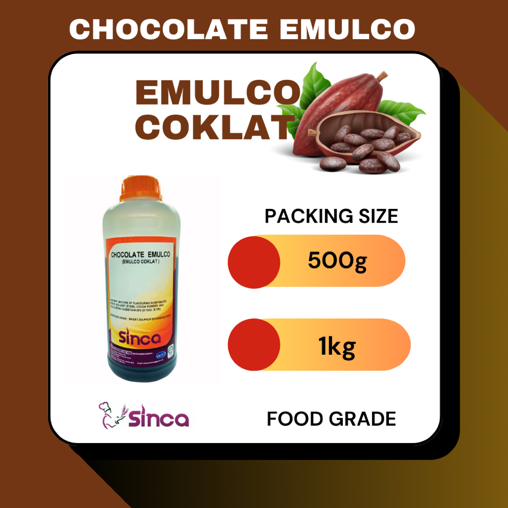 CHOCOLATE EMULCO 500g / 1kg [ HALAL & FOOD GRADE ] | Shopee Malaysia