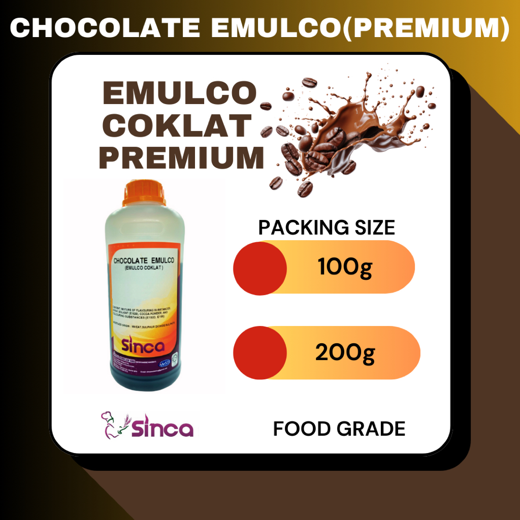 Emulco Coklat Gelap / Chocolate Emulco-Dark (Premium) 500g / 1kg | Gred ...