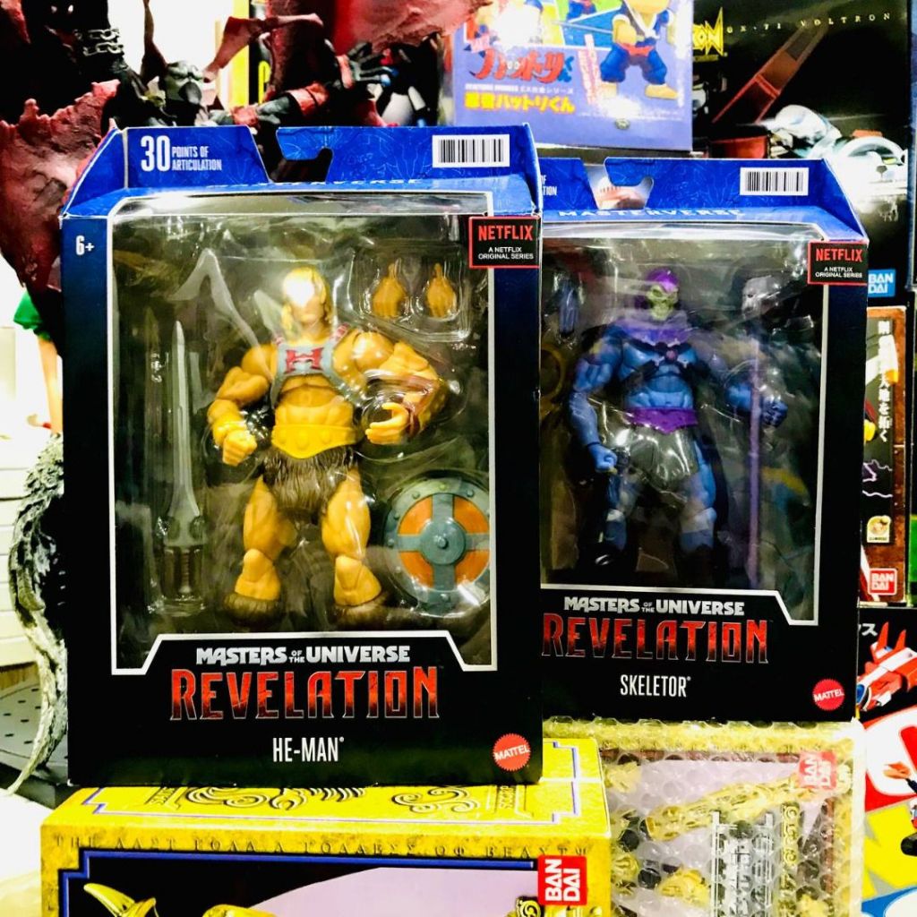 MATTEL HEMAN MASTERS OF THE UNIVERSE REVELATION - HE-MAN AND SKELETOR ...