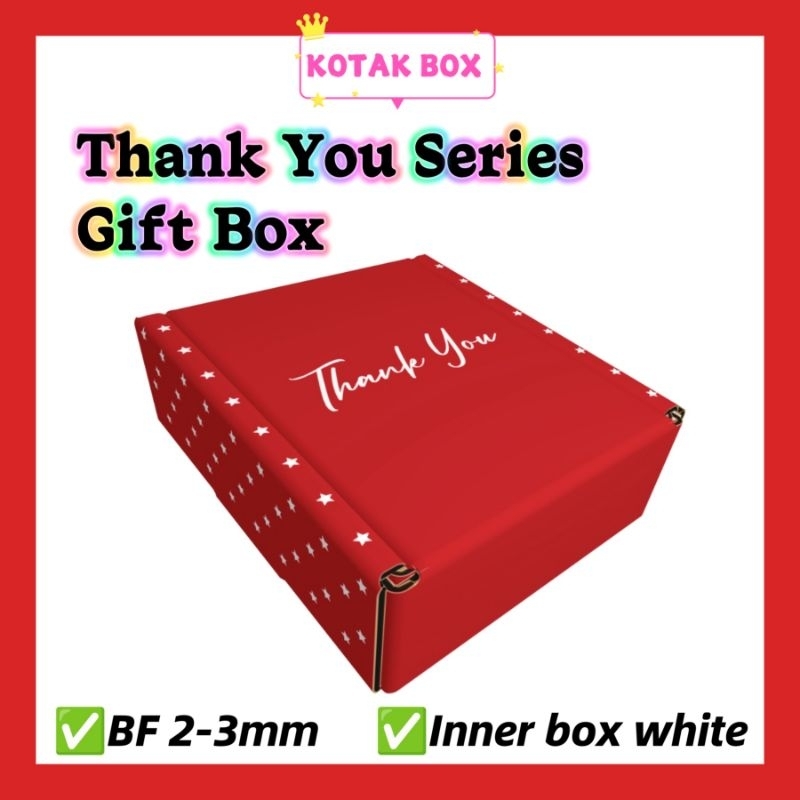 Thank You Series Red Gift Box / Wedding Gift Box | Shopee Malaysia