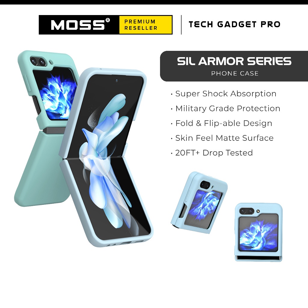MOSS Sil Armor Matte Silicone Drop Phone Case for Samsung Z Flip Fold 5 ...
