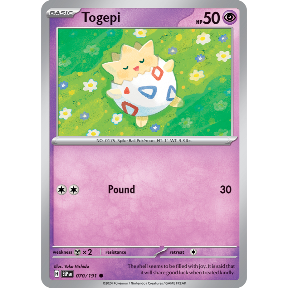 Pokemon TCG: Surging Sparks - Togepi / Togetic / Togekiss | Shopee Malaysia