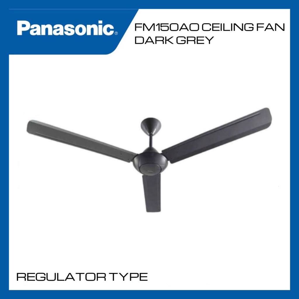 PANASONIC CEILING FAN F-M150AOBHH 60” DARK GREY | Shopee Malaysia