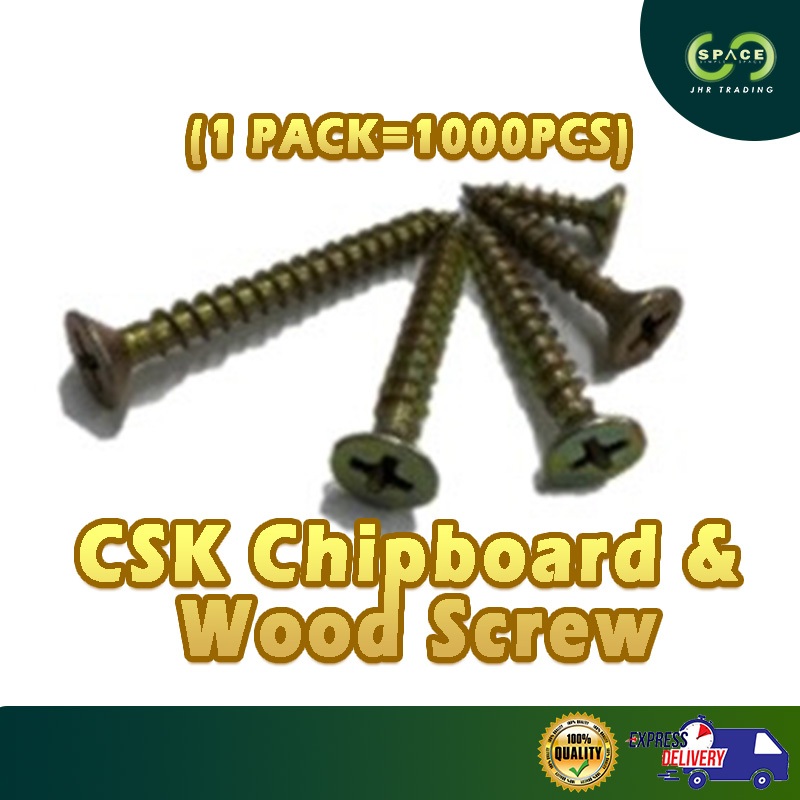 [🇲🇾Readystock]1000PCS CSK Screw Wood Chipboard Screw Driving Counter ...