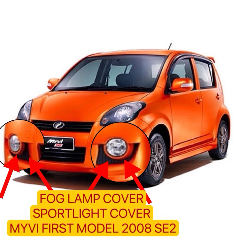 ORIGINAL PERODUA MYVI FIRST MODEL 2008 SE-2 SE FOG LAMP COVER SPORT ...