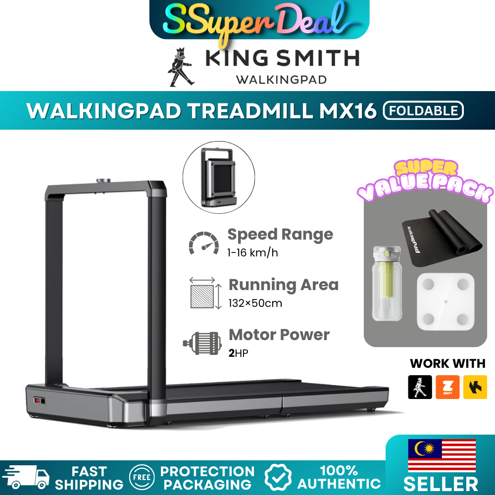 Kingsmith WalkingPad MX16 Foldable Treadmill Fitness Exercise 16km/h ...