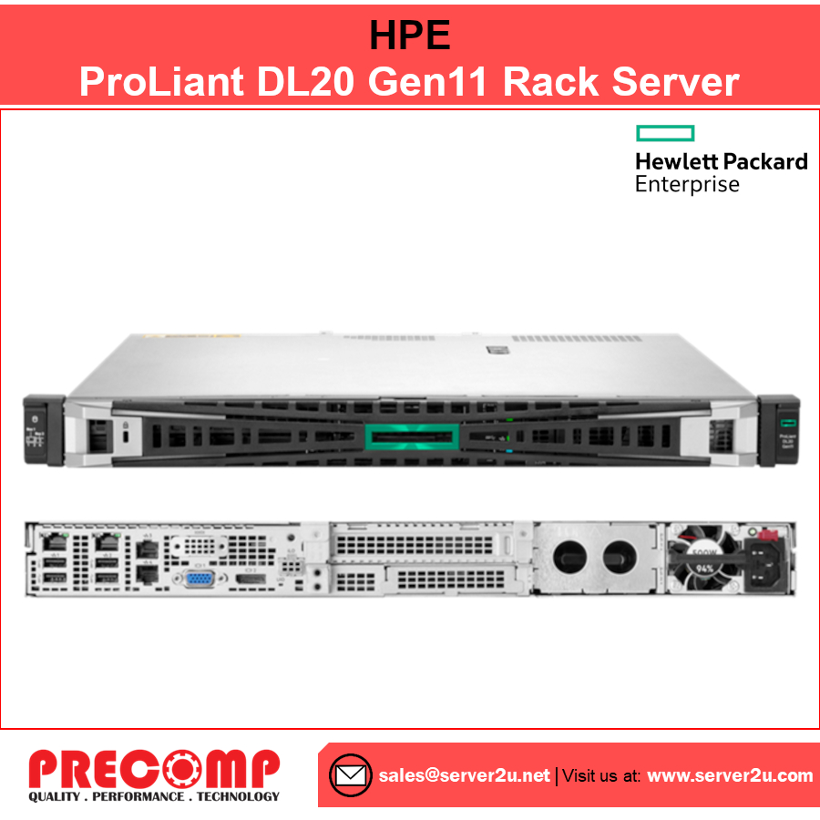 HPE ProLiant DL20 Gen11 Rack Server (E-2434.16GB.1TB) (P65394-B21 ...