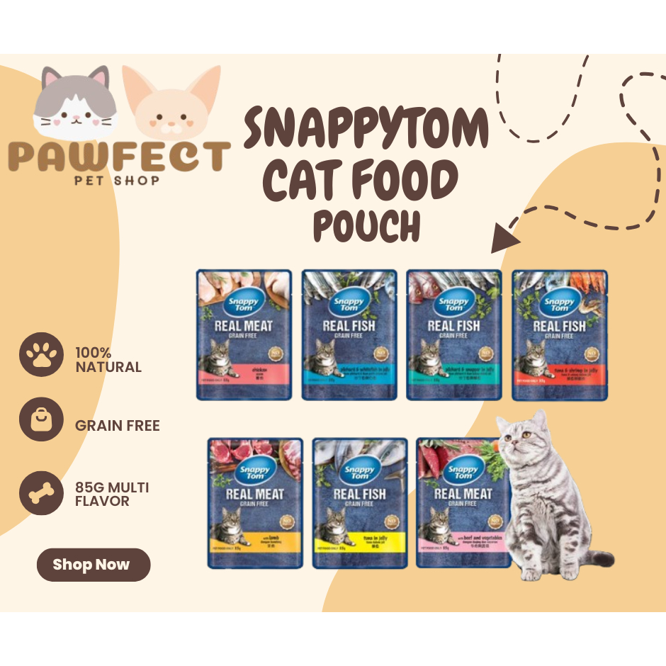 Snappy tom Pouch Cat Wet Food Good Nutrient High Vitamin Nature ...
