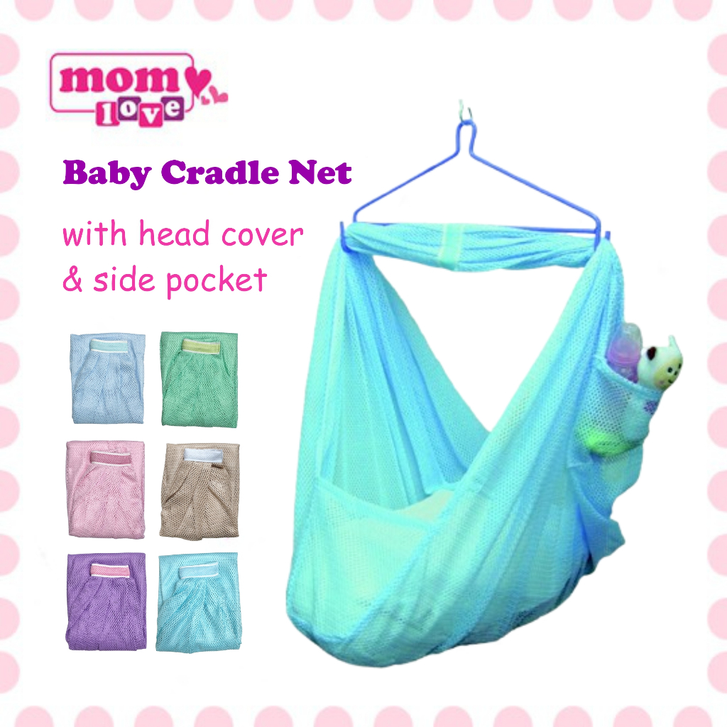 Buaian Bayi/ Baby Cradle Net (Sewn with extra safety net cover & Side ...