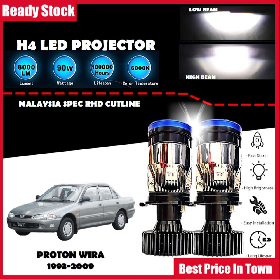 PROTON WIRA 1993-2009 LED Headlight Lampu LED Kereta Car LED Mini ...