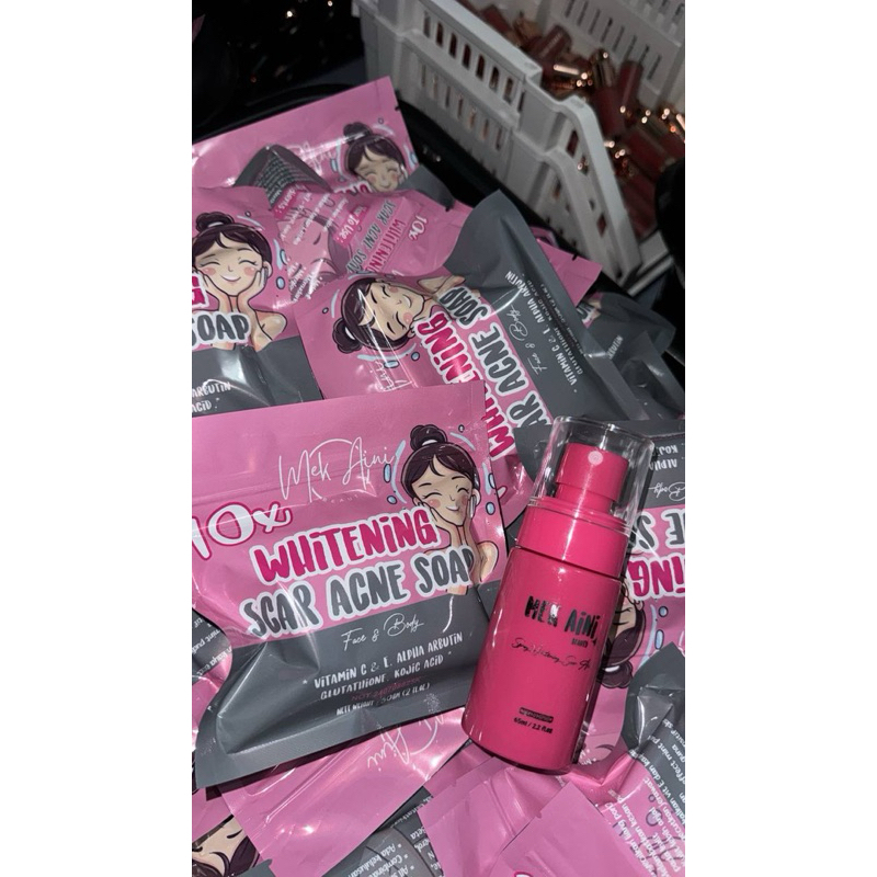 spray & sabun whitening scar acne by meknuraini ( orginalHQ ) | Shopee ...