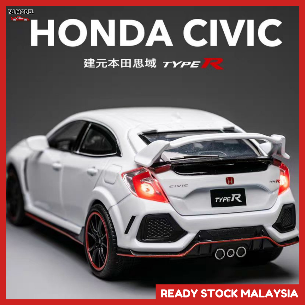 1:32 Honda Civic Type-R Alloy Diecast Model Limited Edition Collection ...